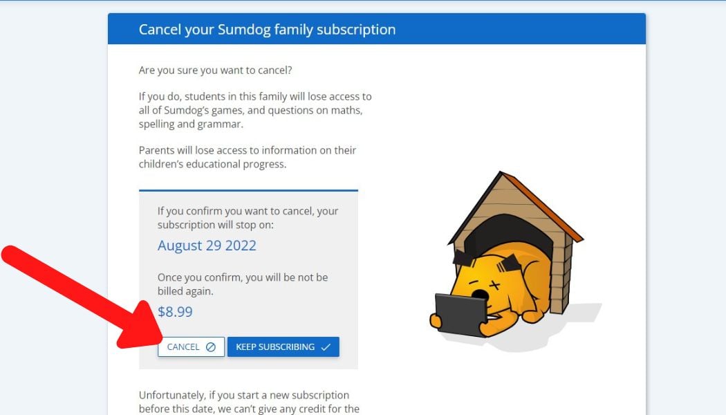 How do I cancel my subscription (purchased through the website)?